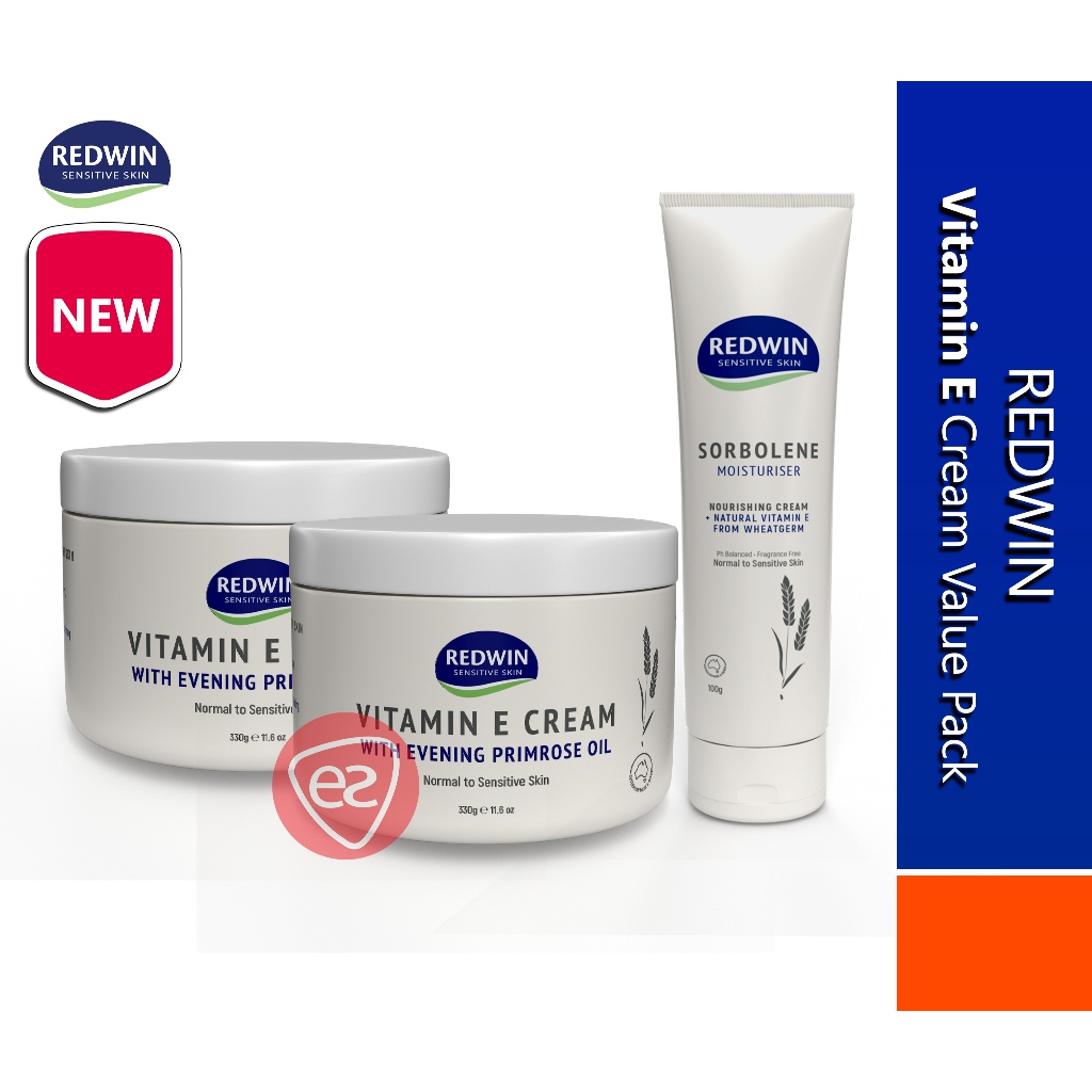 Redwin Vitamin E Cream With Evening Primrose Oil 330g x2 (Pack of Two ...