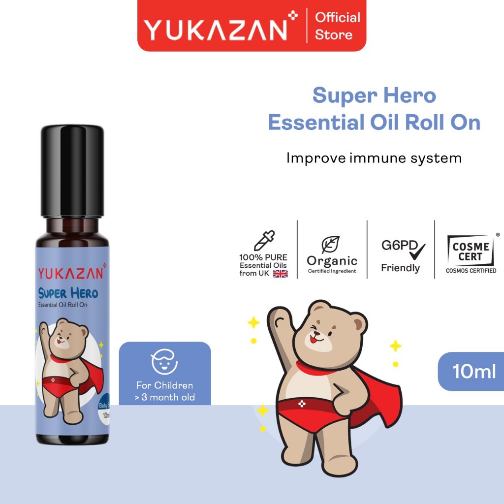 Yukazan Super Hero 100% Pure Essential Oil Roll On (10ml) For Baby (3 ...