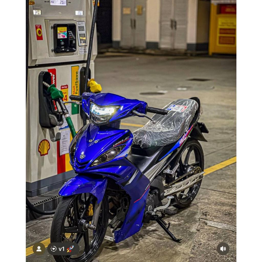 COVERSET BODYSET LC135 LC 135 V1 BIRU FIRST EDITION ORIGINAL 100% HONG ...