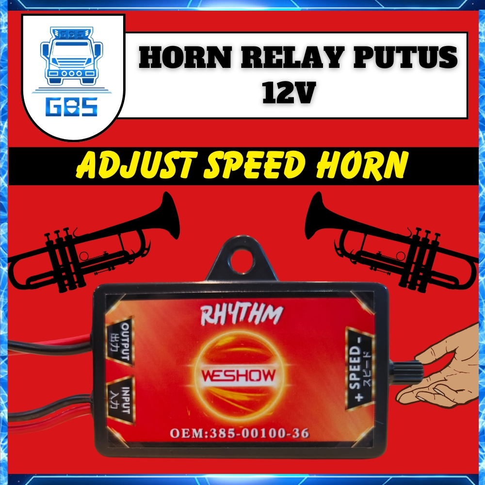GBS Truck Lori Broken Horn Module 12v RHYTHM Adjust Horn Speed Relay ...