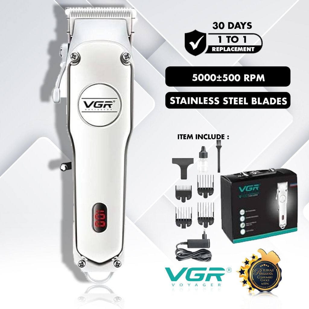 VGR V-032 Salon Series Professional Beard & Hair Clipper. | Shopee Malaysia