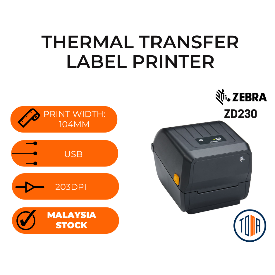 Zebra ZD230 ZD888 Desktop Barcode Label Printer | Shopee Malaysia