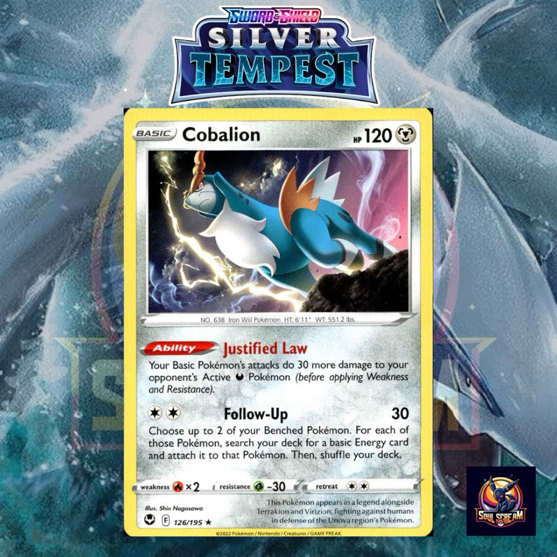 Pokemon TCG Cobalion Silver Tempest 125/195 | Shopee Malaysia