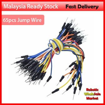 65pcs Jump Wire Cable Male to Male Jumper Wire for Arduino Breadboard ...