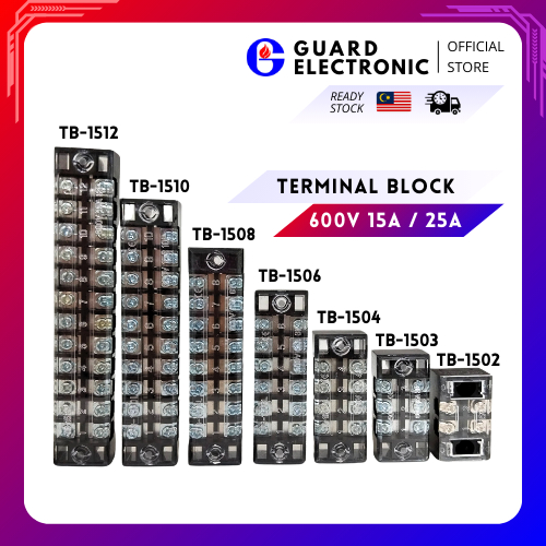 Terminal Block TB2502 / TB1512 / TB1510 / TB1508 / TB1506 / TB1504 ...