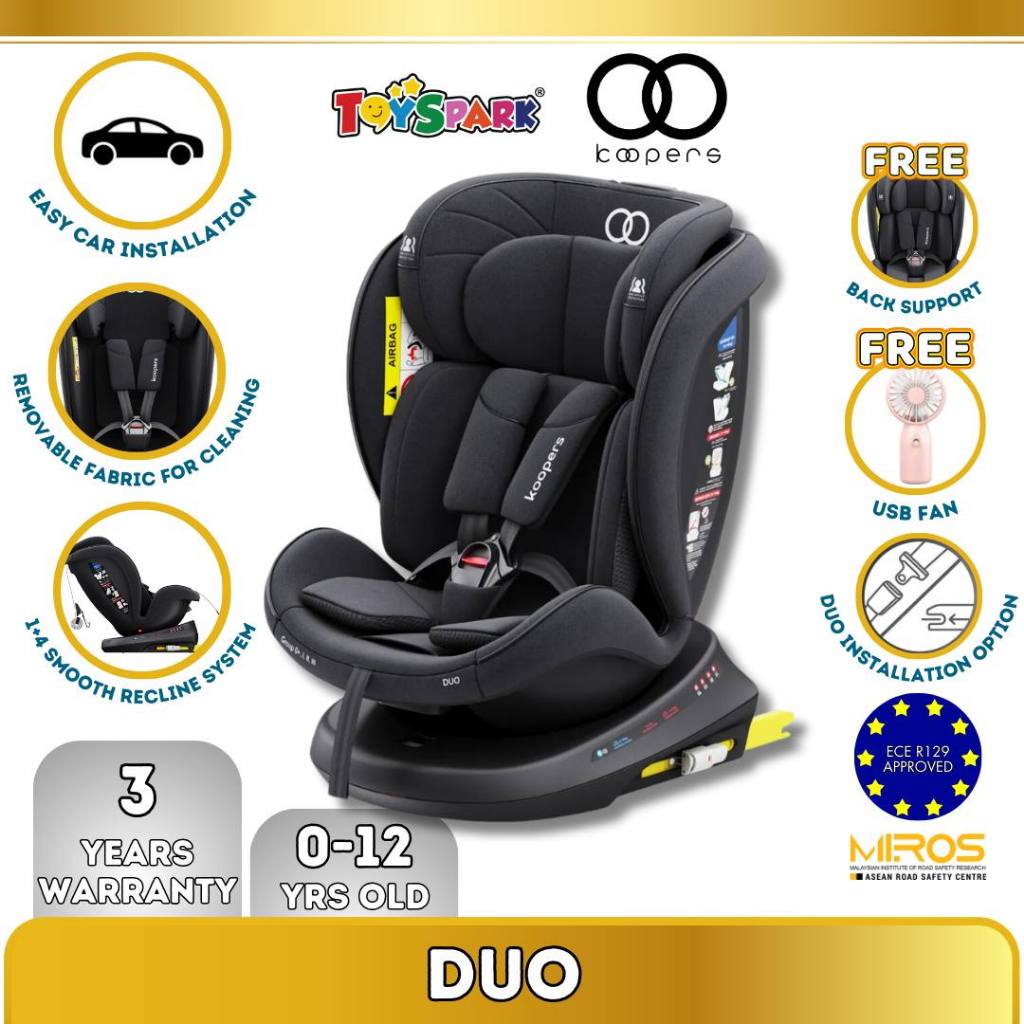 Koopers Duo Baby Car Seat | Shopee Malaysia