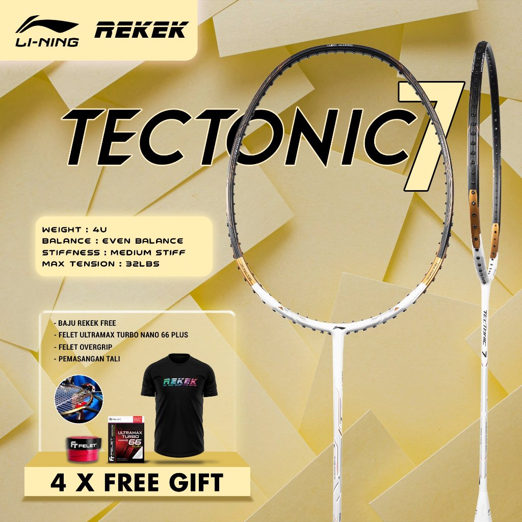 LI-NING Tectonic 7 & Tectonic 7i Instinct Racket Badminton | Shopee ...