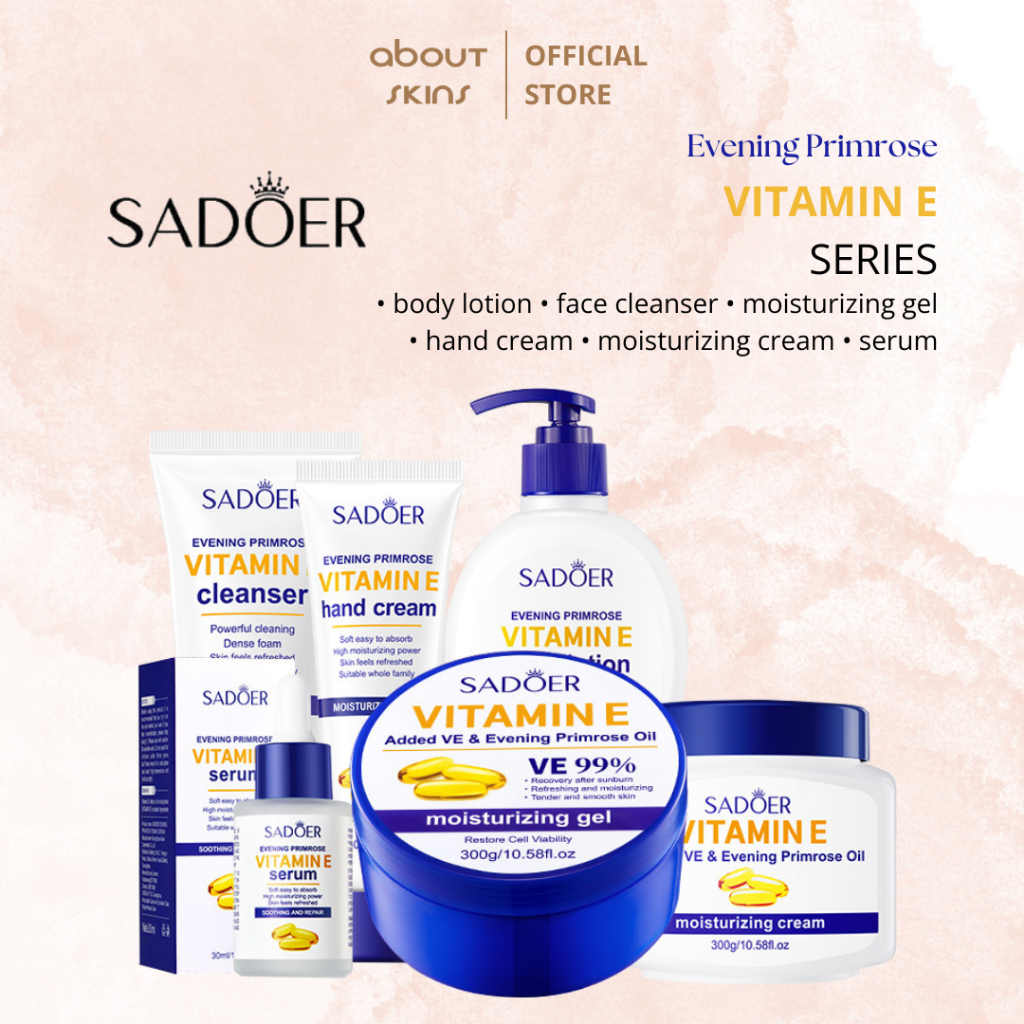 ABOUT SKINS SADOER Evening Primrose Vitamin E Series Skincare | Shopee Malaysia