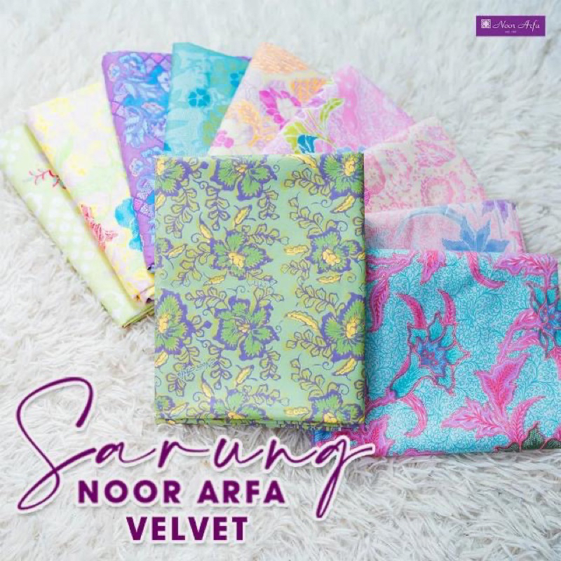 Batik Sarung Noor Arfa Velvet | Shopee Malaysia
