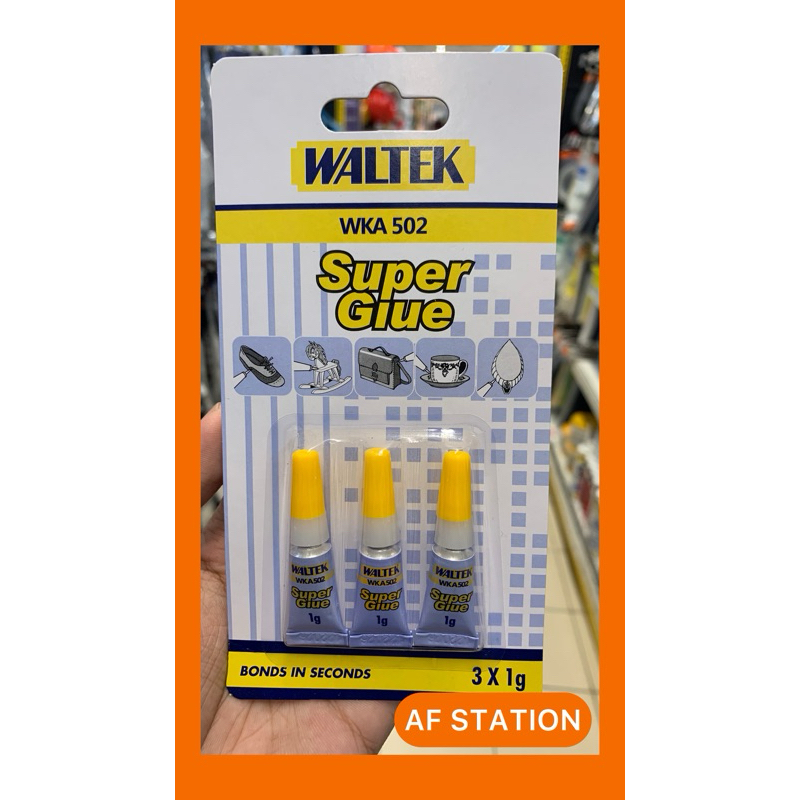 WALTEK SUPER GLUE 3 x 1g | Shopee Malaysia