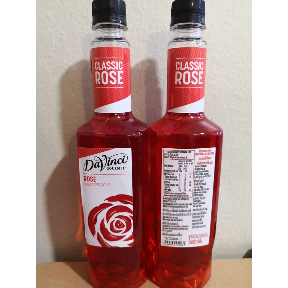[READY STOCK] DaVinci Gourmet ROSE SYRUP 750ML EXP 01/10/2026 | Shopee ...