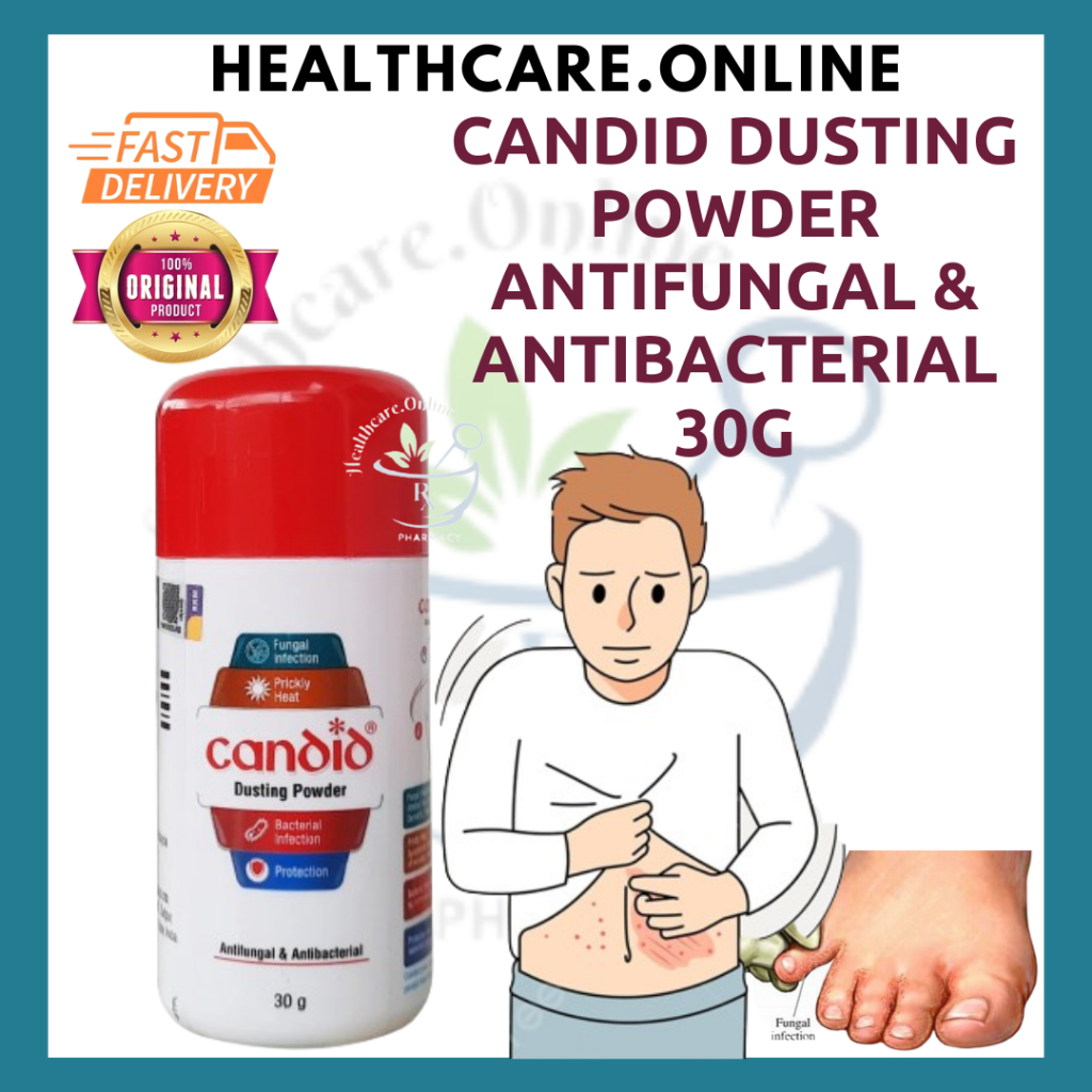 CANDID DUSTING POWDER ANTIFUNGAL & ANTIBACTERIAL 30G | Shopee Malaysia