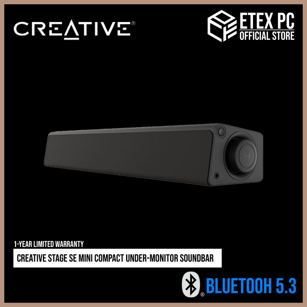 Creative Stage SE Mini Compact Under-monitor Soundbar # 51MF8460AA000 ...