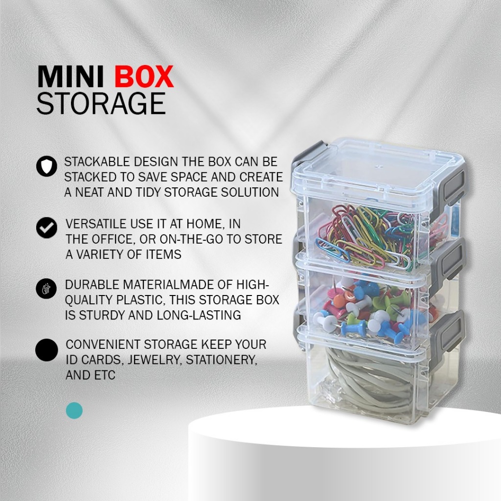 Multipurpose Transparent Small Storage Box With Lid Dust Proof ...