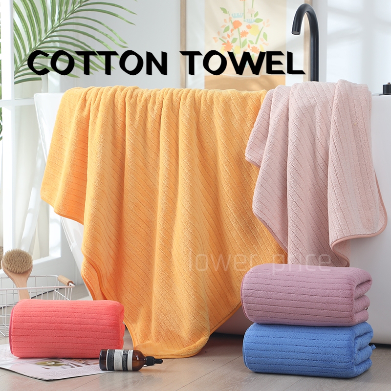 Tuala mandi Cotton Fiber Towel Serap Air Bath Towel/Standard Size Extra ...