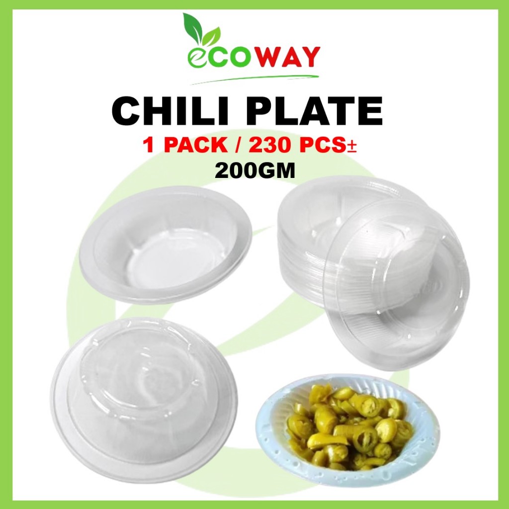 [230 PCS±]8113 Chili Plate Disposable Sauce Plate PP Plastic Plate ...