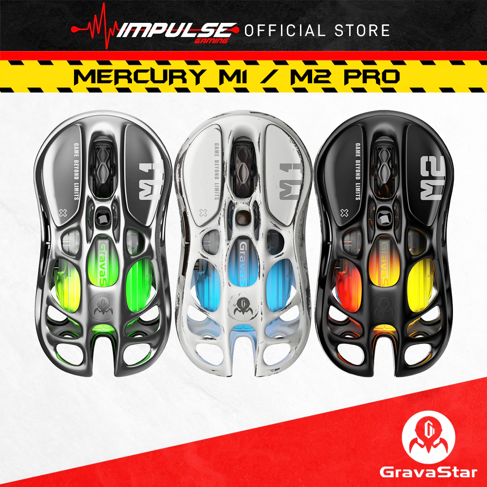 Gravastar Mercury M2 / M1 Pro Wireless Gaming Mouse - Gunmetal Gray ...