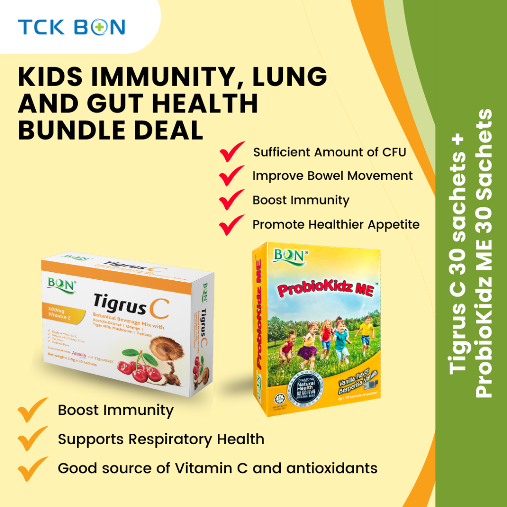 Tigrus C 30 sachets + ProbioKidz ME 30 sachets Bundle Deal (Kids ...