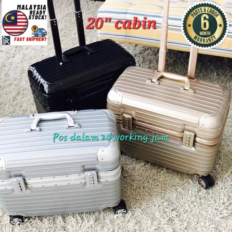 PA Horizontal 20'' Luggage PC+ABS Durable Hardside Suitcase Cosmetic ...