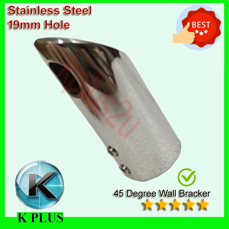 45 degree Wall Bracket Stabilizer Bar 19mm Wall Bracket Glass Shower ...