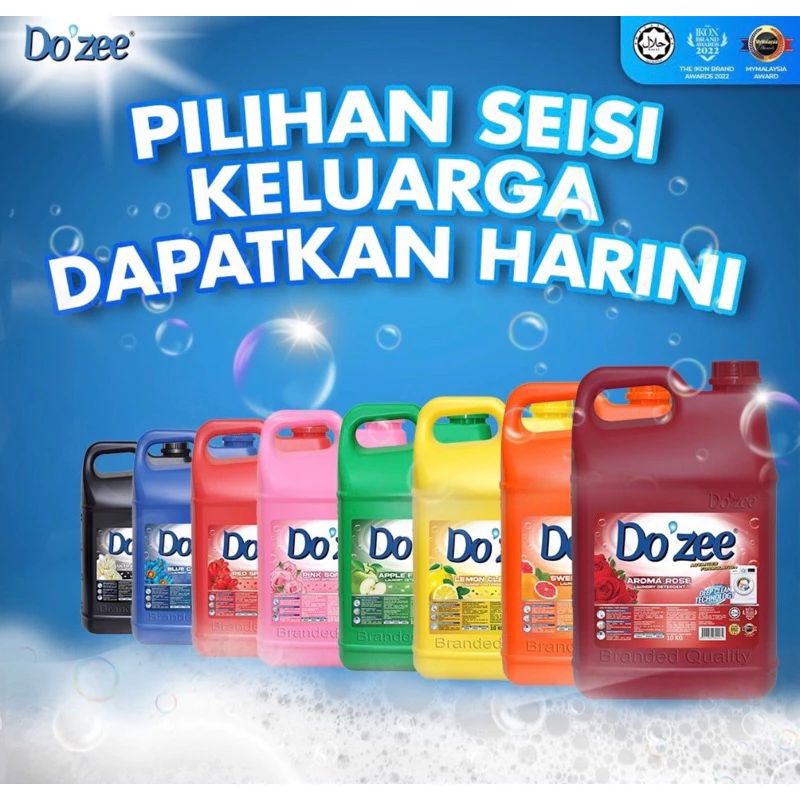 DOZEE SABUN BASUH BAJU 1.8kg, 4kg ,10kg | Shopee Malaysia
