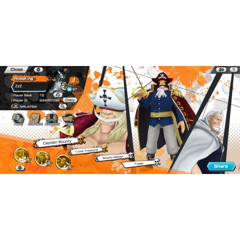Opbr One Piece Bounty Rush 2 EXTREME FIGURINE Dark Roger MAX Light ...