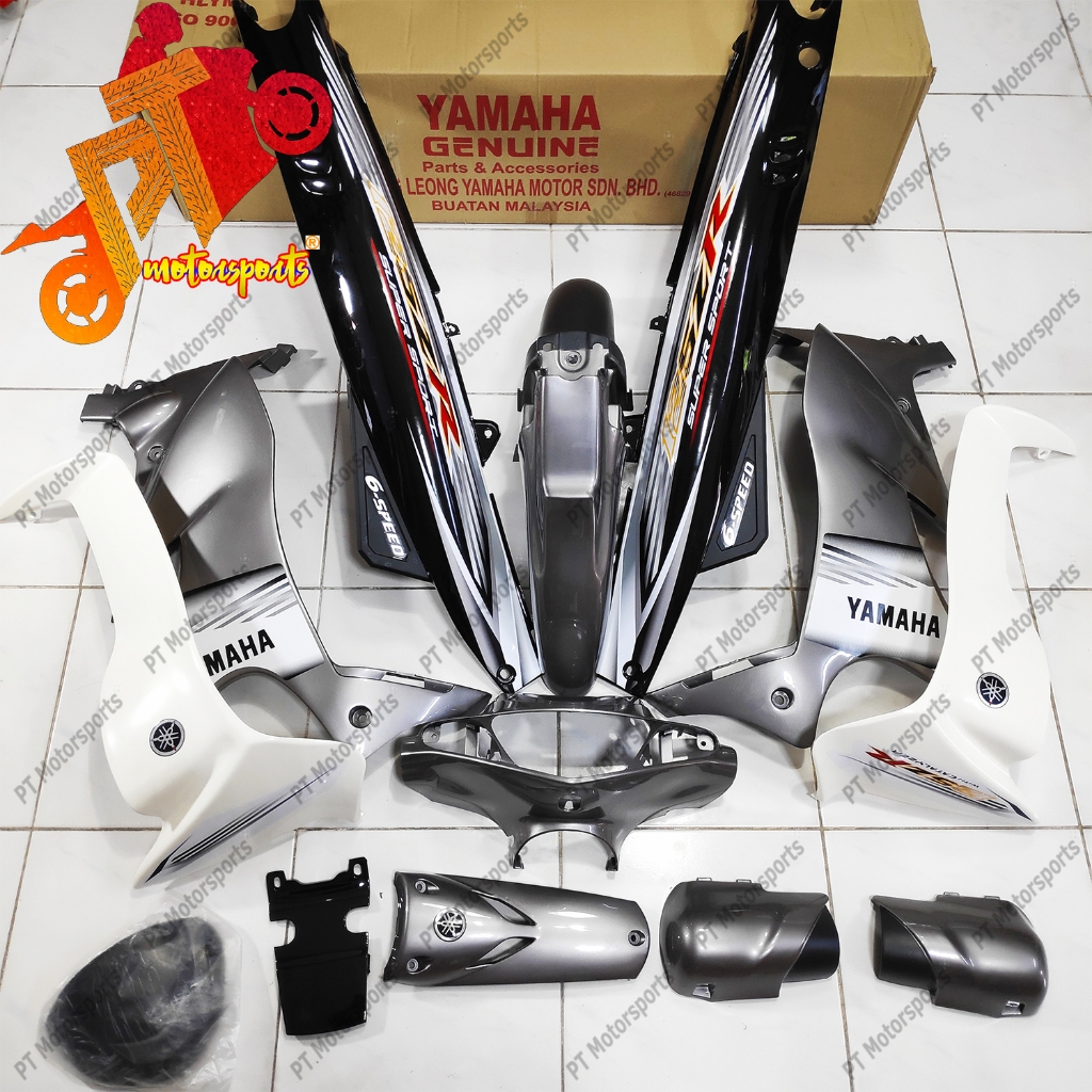 Yamaha 125ZR 125Z Cover Set Bodyset Grey Black Robot 8 Silver HLY 2K ...