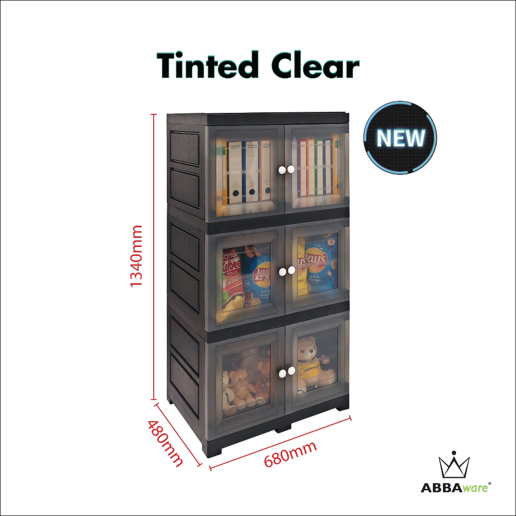 Abbaware Display Cabinet Transparent / Storage Cabinet Large Capacity ...