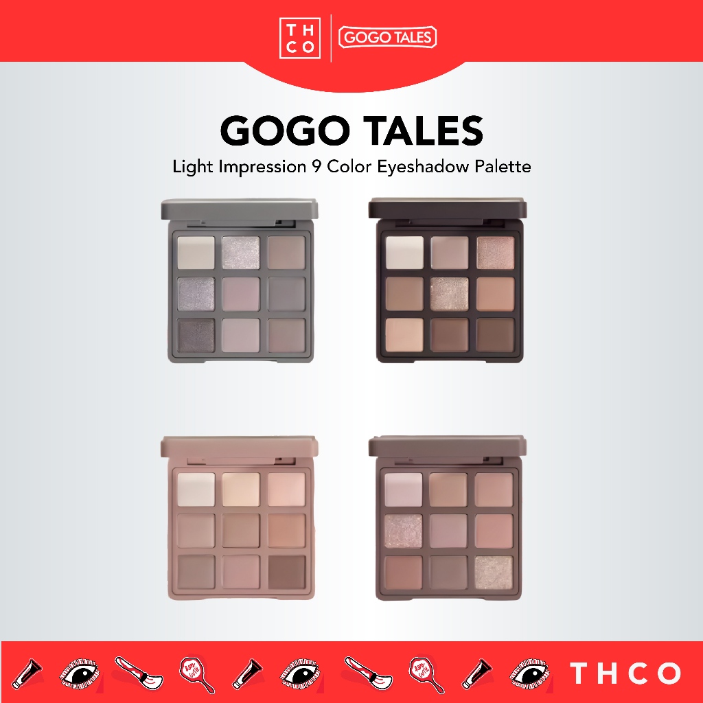 GOGO TALES Light Impression 9 Color Eyeshadow Palette Gogotales ...