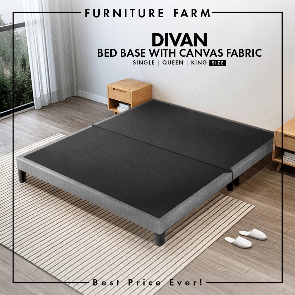 F&F : Bed Base Frame Divan /Divan Bed Frame / Bed frame / Katil / bed ...