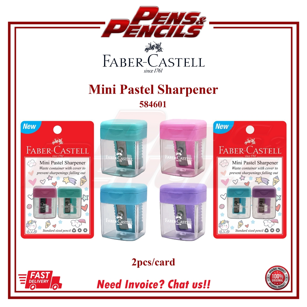 Faber-Castell Mini Pastel Sharpener 584601 / Pengorek Mini Stationery ...