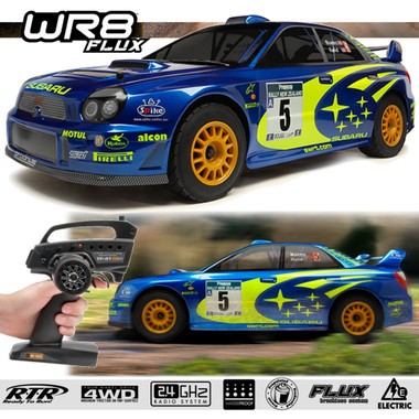 HPI RACING WR8 FLUX 2001 WRC SUBARU IMPREZA 4WD BRUSHLESS RALLY RC CAR ...