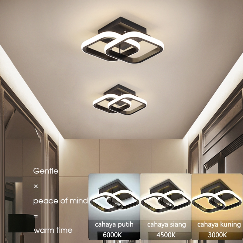 3 Color LED Ceiling Light Pendant Light Modern Minimalist Chandelier ...