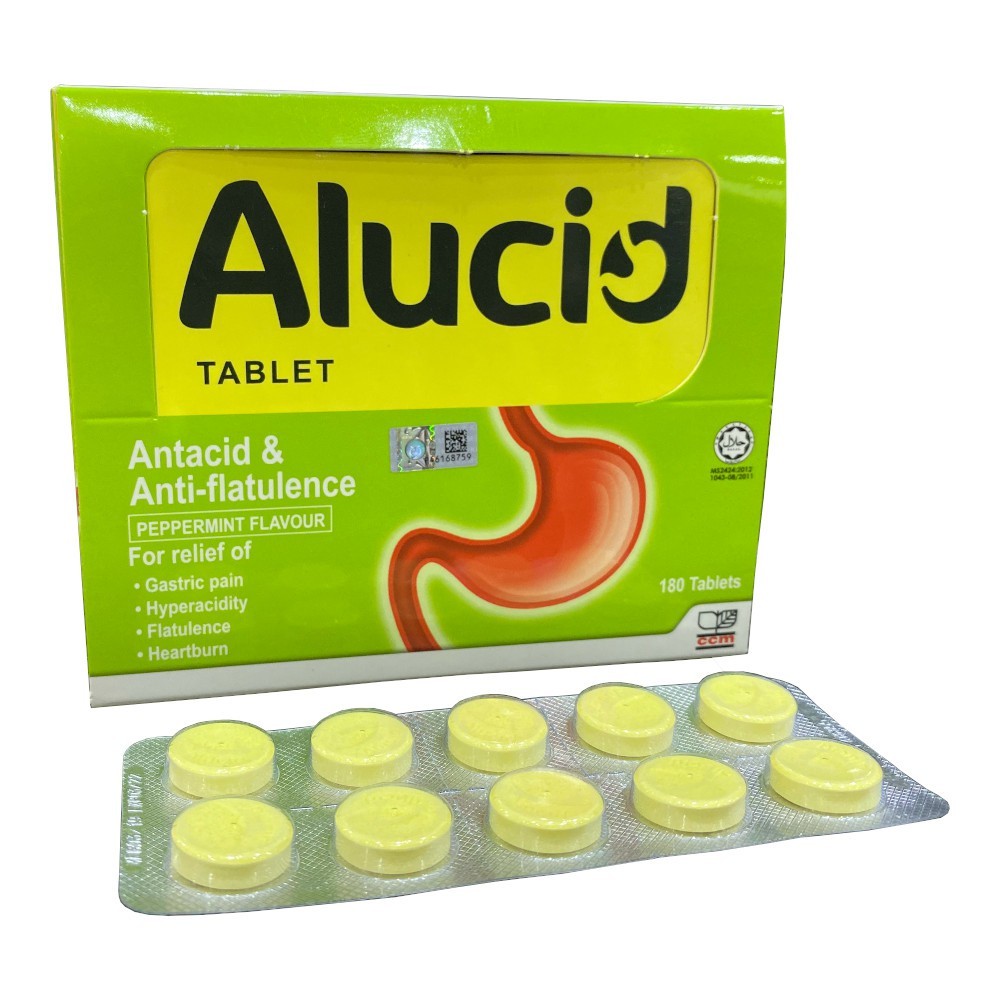 Alucid Tablets Relief of Gastric Pain, Hyperacidity, Flatulence and ...