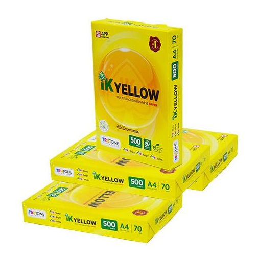 IK Yellow A4 Paper Indah Kiat 70gsm Copier Paper 500/Sheets - per 1Ream | Shopee Malaysia