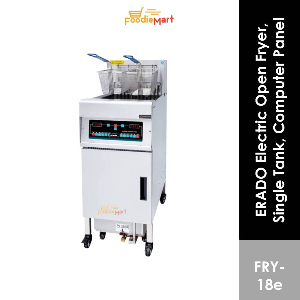 FOODIEMART ERADO FRY-18e Electric Open Fryer, Single Tank, Computer ...