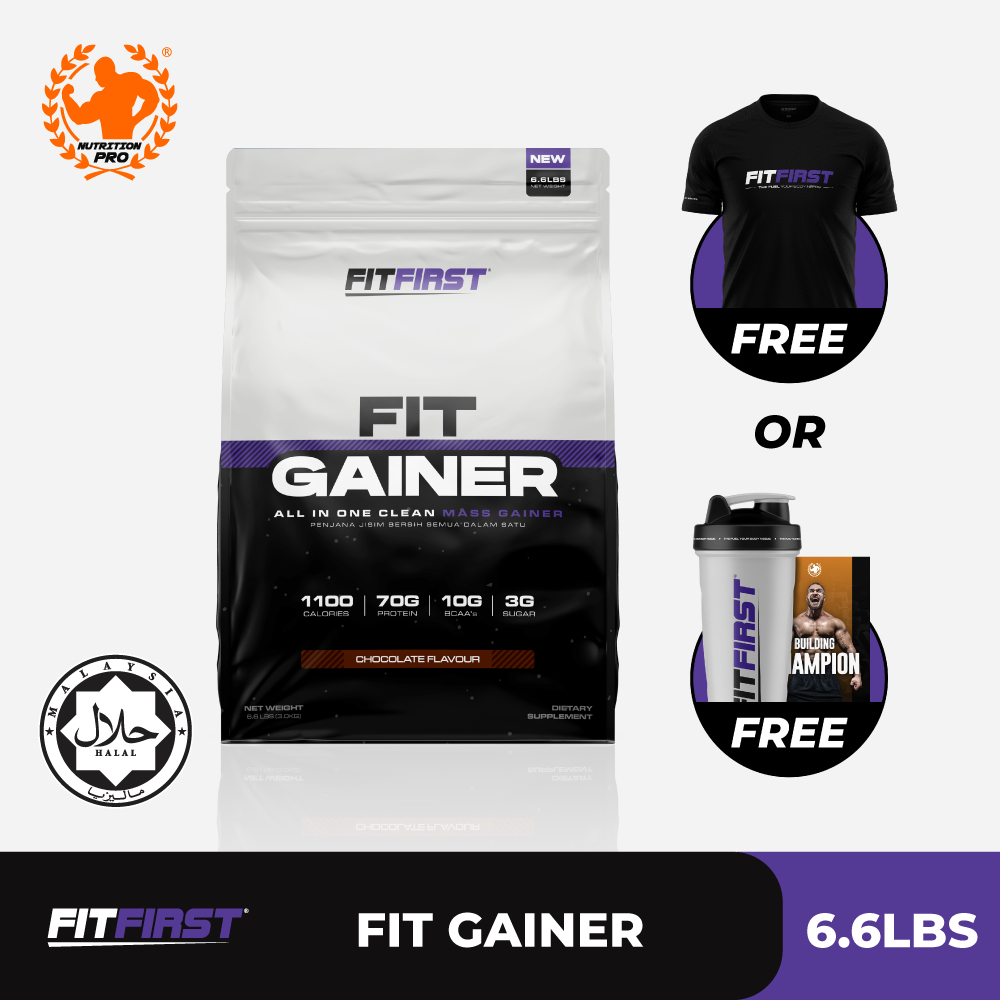 FIT FIRST GAINER (3kg)- Mass gainer +Menaikkan Otot/Berat+Bina Otot ...