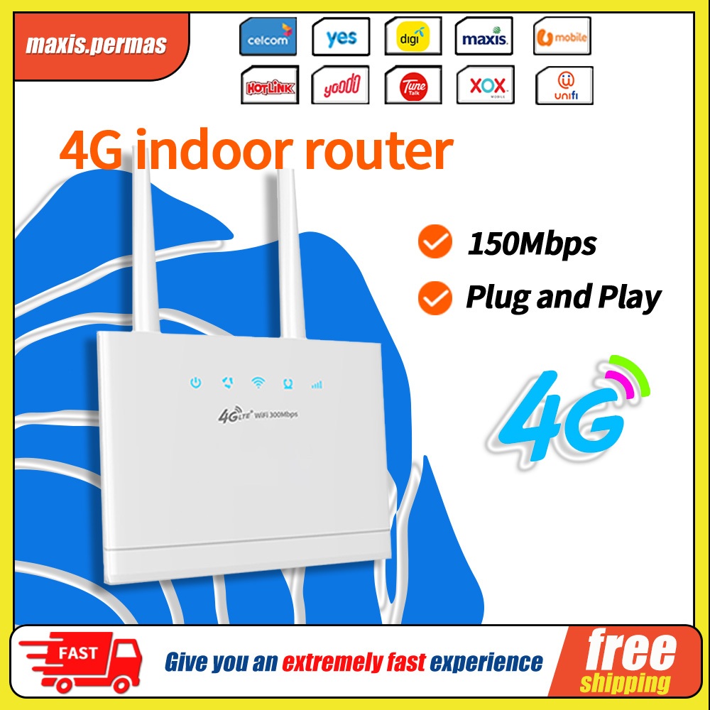4G LTE Router Hotspot Tanpa Had Sim Buka Kunci 3G 4G Wifi Dual Antena ...