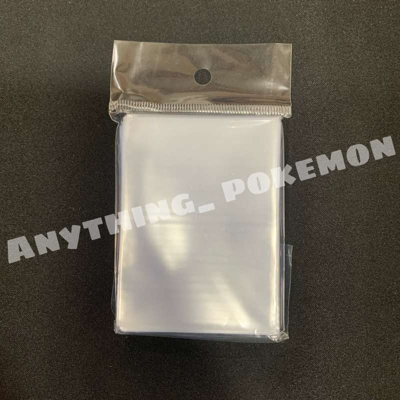 Pokemon TCG Yugioh One Piece Trading Card Sleeves 100 pcs Transparent ...