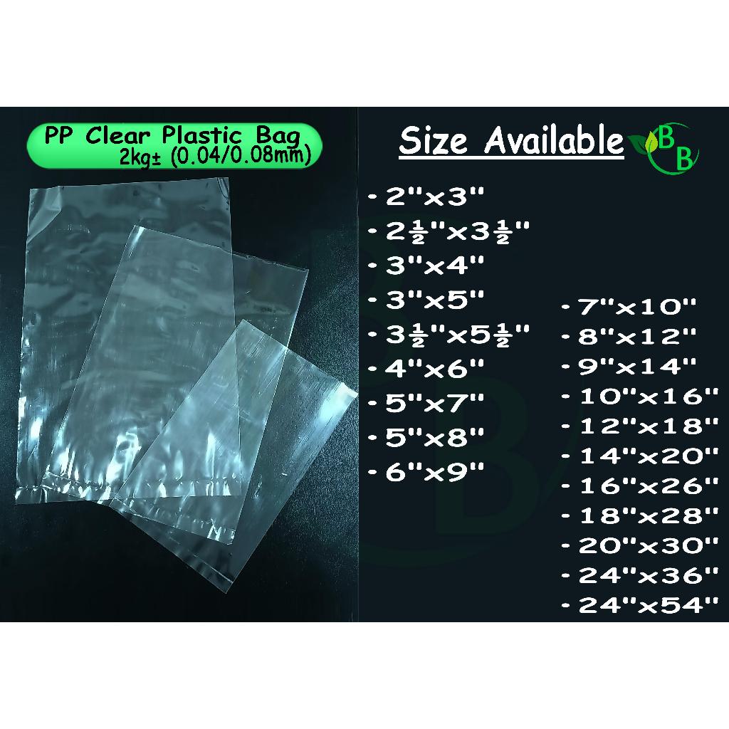 2kg± PP Clear Plastic Bag / PP Clear Bag /TRANSPARENT BAG / Food Packaging / Plastik Bungkus ...
