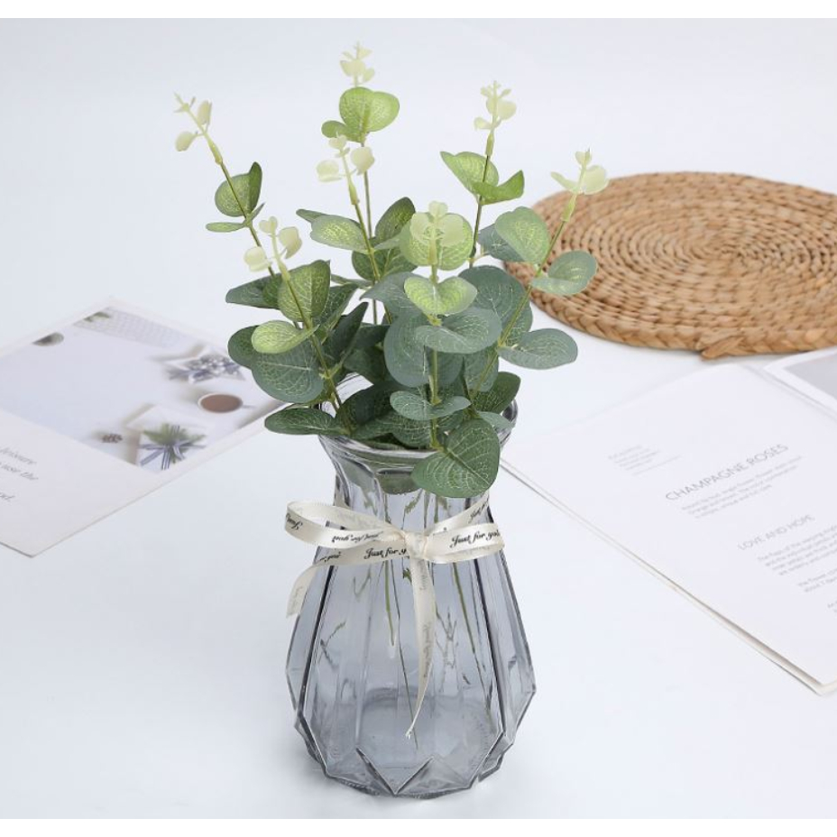 Single Green Artificial Eucalyptus Leaf Leaves Plants Money Leaf Fake ...