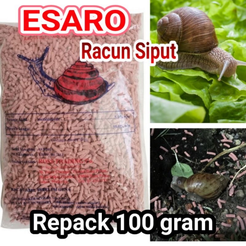 [READY STOCK] ESARO RACUN SIPUT BABI & LINTAH BULAN SNAIL 100 G Perosak ...