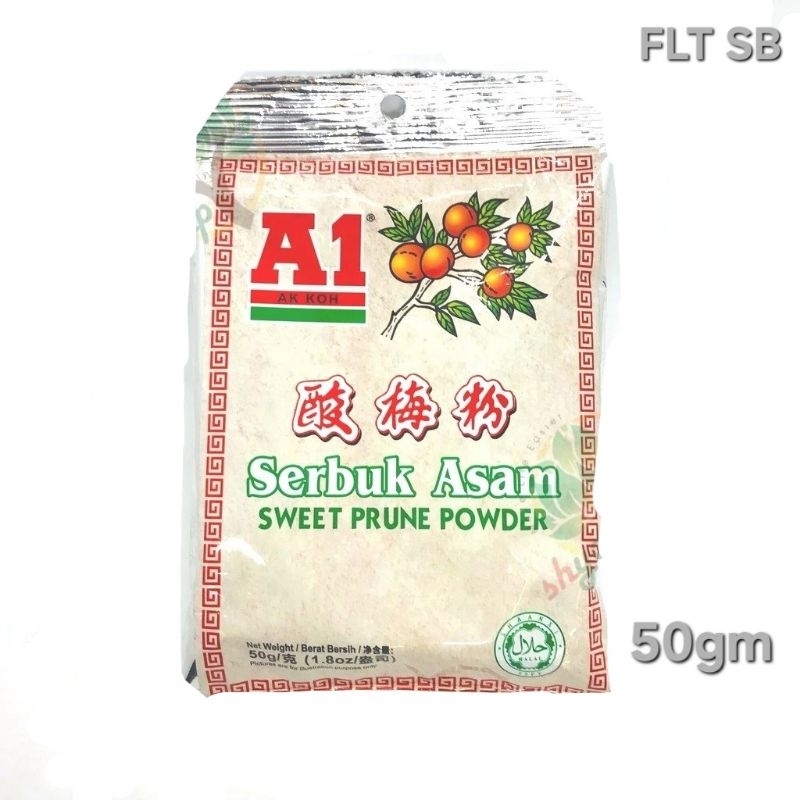 A1 Ak Koh Serbuk Asam/Sweet Prune Powder/酸梅粉/不含甜蜜素 (red) 50gm | Shopee Malaysia