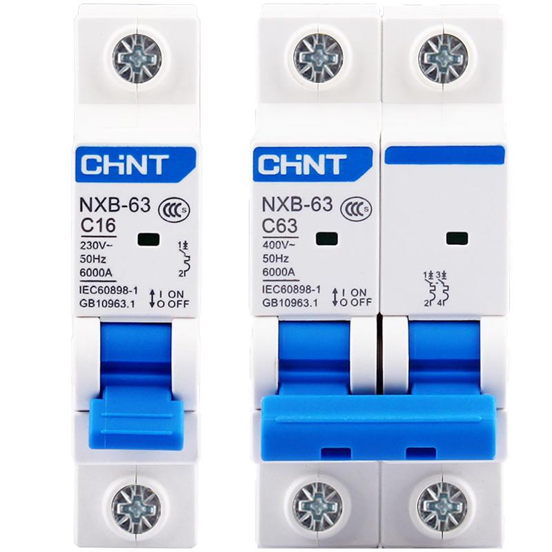 CHINT NXB-C63 Miniature Circuit Breaker 1 Pole 2 Pole MCB 1P 2P 1A 3A 6A 10A 20A 230v | Shopee ...