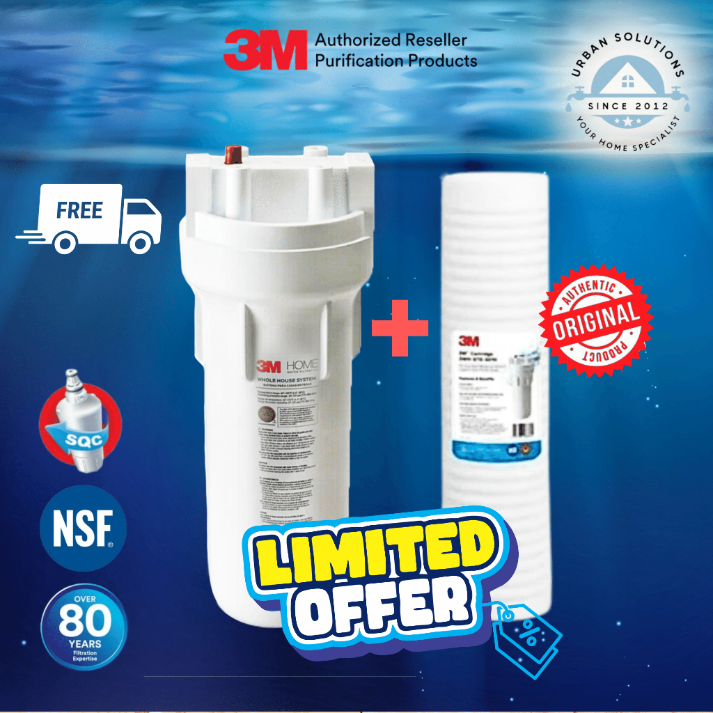 (COMBO Deals!) 3M™ Whole House Filtration System Home POE + Cartridge ...