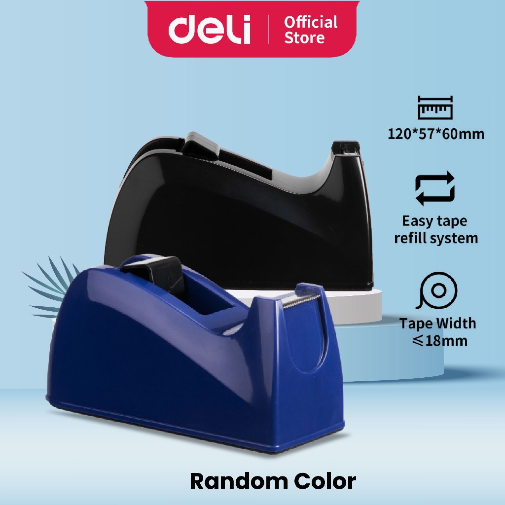 Deli Tape Dispenser Durable Sharp Blade Anti Slip E815 | Shopee Malaysia