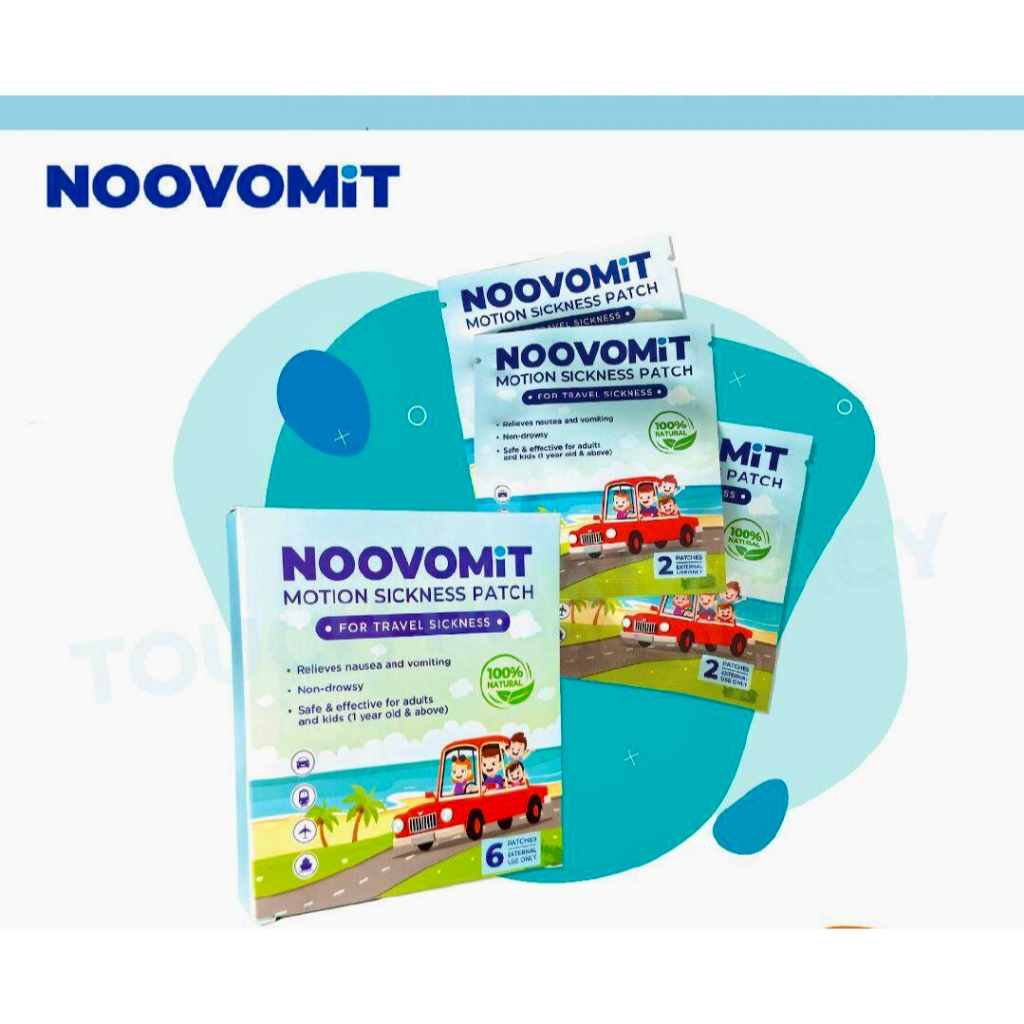 Noovomit Motion Sickness Patch 6's | Shopee Malaysia