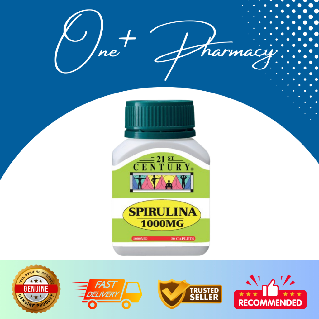 21st century spirulina 1000mg 30's | Shopee Malaysia