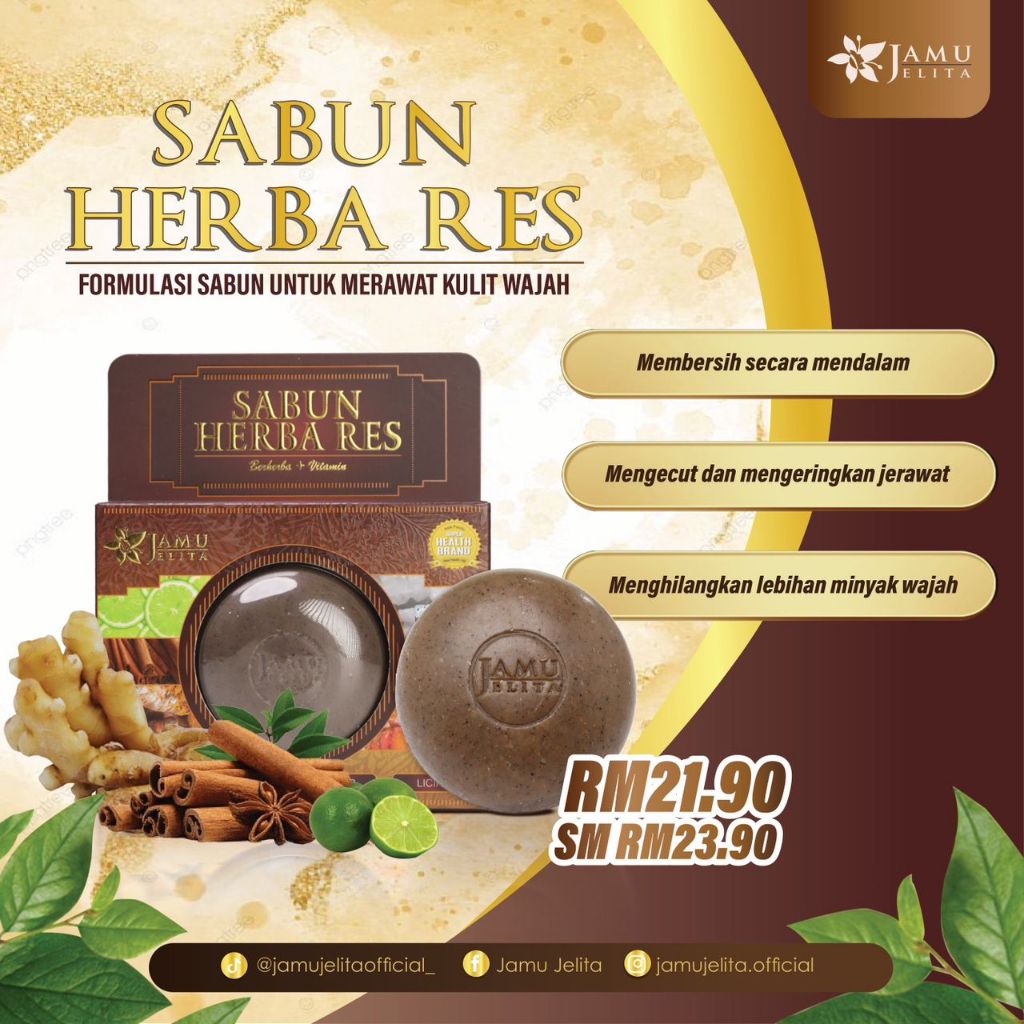 Original Sabun Herba Resdung Jamu Jelita | Shopee Malaysia