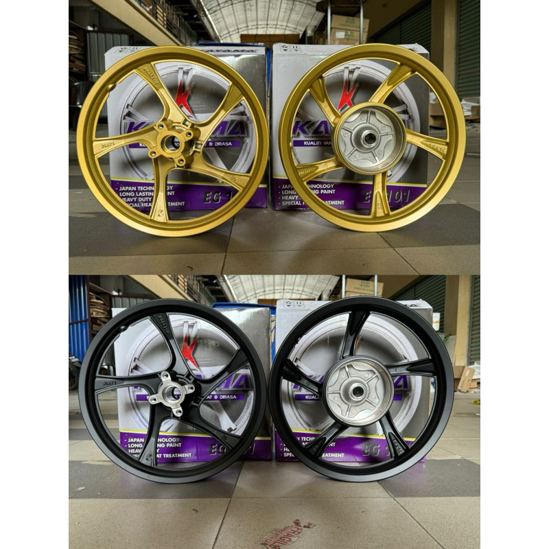 Rim SPORT RIM 14" YAMAHA EGO EGO LC (KAYAMA) EG101 BLACK GOLD 5 BATANG ...